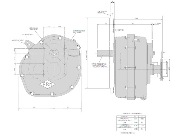 PRM 150D – 2.09:1 merivaihde – Mepratuote venetarvikkeet